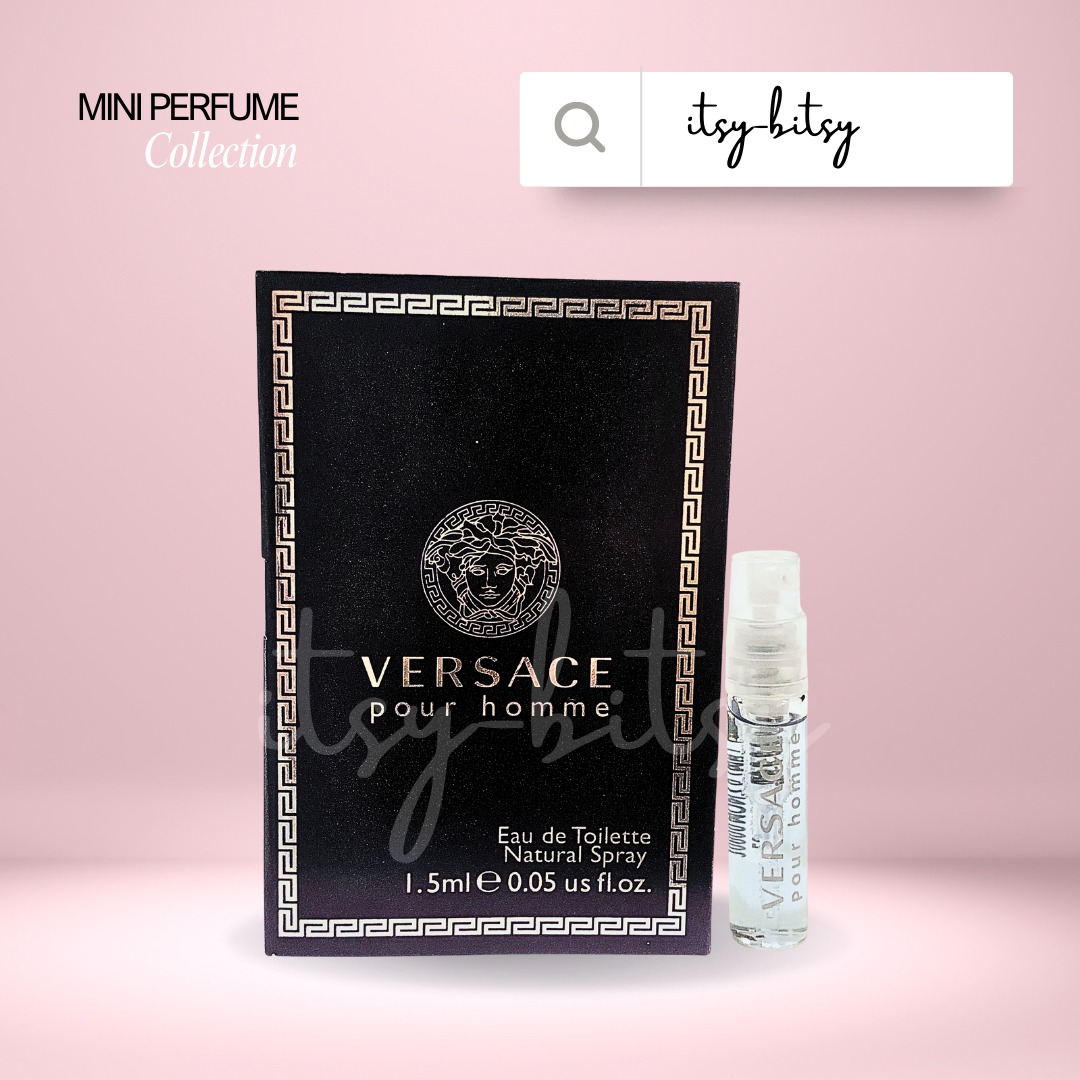 VERSACE Pour Homme Luxury Brand Vial Perfume 1.5ml, Beauty & Personal ...