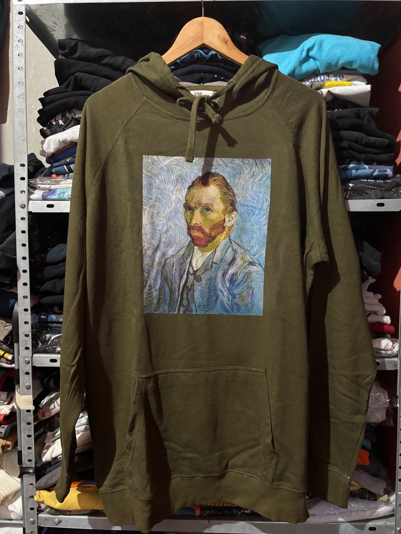 Vincent Van Gogh Portrait Hoodie, Men's Fashion, Coats, Jackets and ...