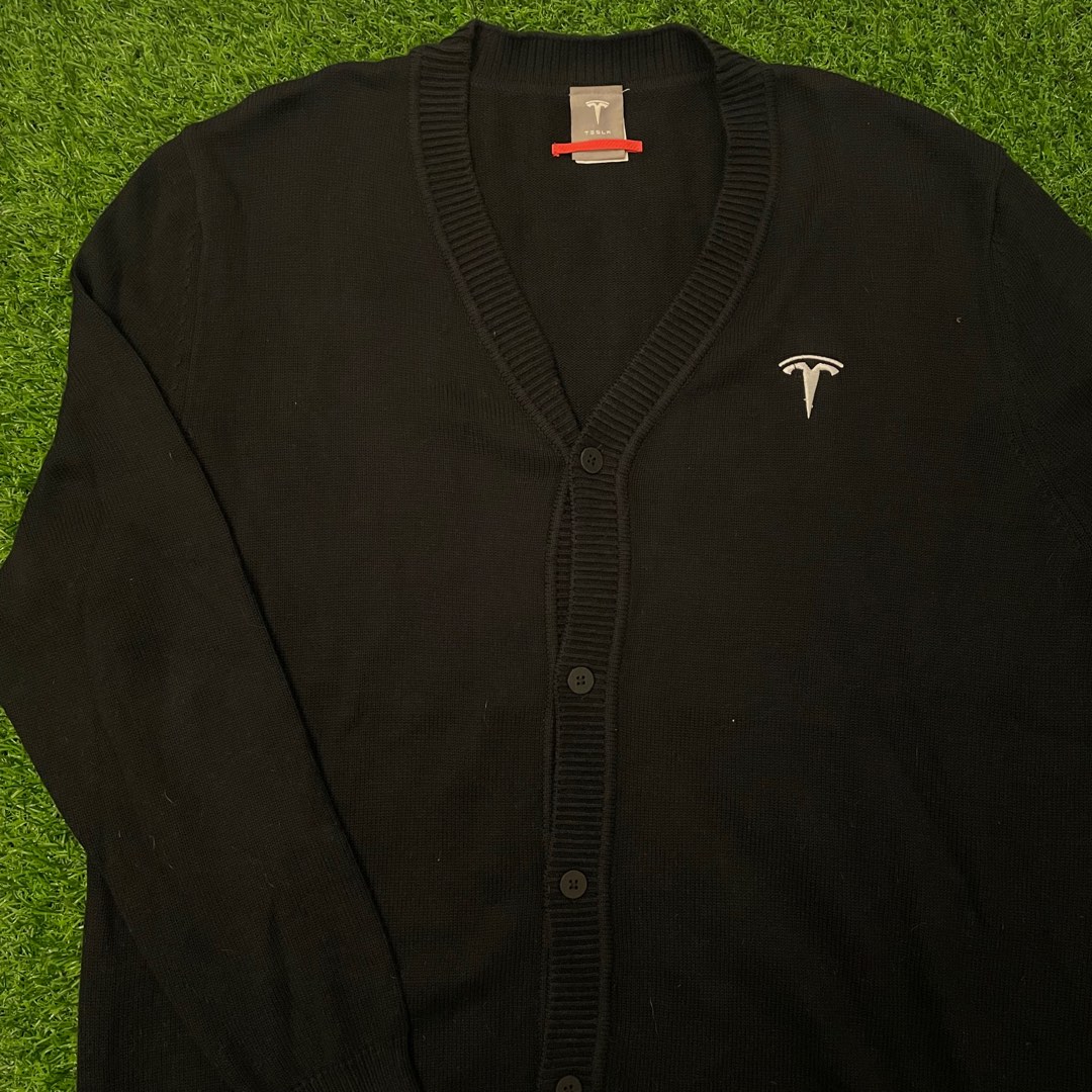 Vintage 2000s Tesla Knitted Cardigan, Men's Fashion, Coats, Jackets and ...