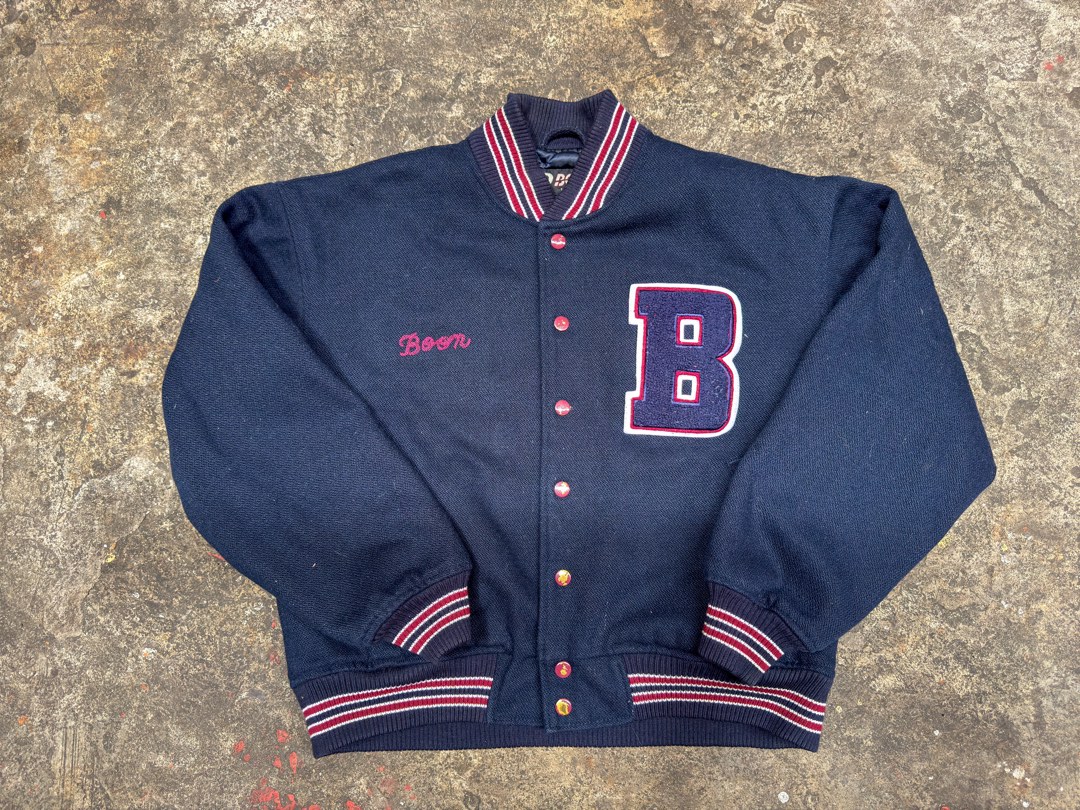 VINTAGE BOON BOXY VARSITY WOOL JACKET, Men's Fashion, Coats, Jackets ...