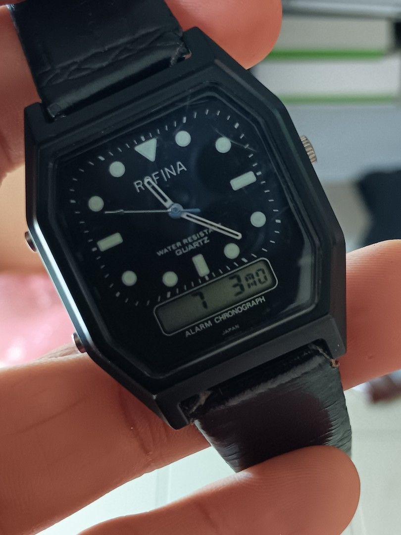 Vintage Rofina digi ana gent watch, Men's Fashion, Watches ...