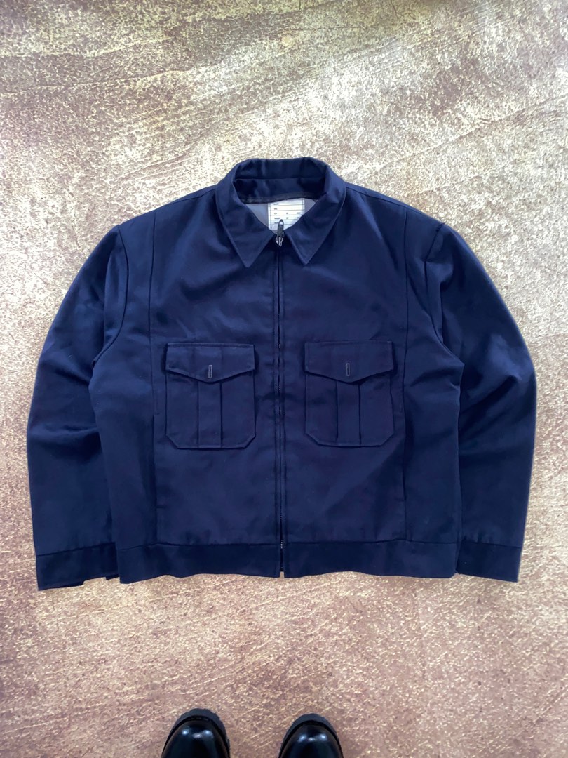 Vintage talon Uniforms by Park Coats navy work jacket, Fesyen Pria ...