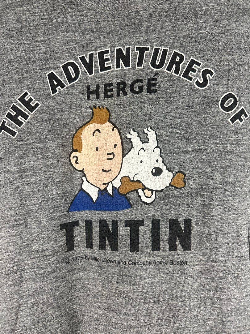 Vintage Tintin Cartoon, Men's Fashion, Tops & Sets, Tshirts & Polo ...