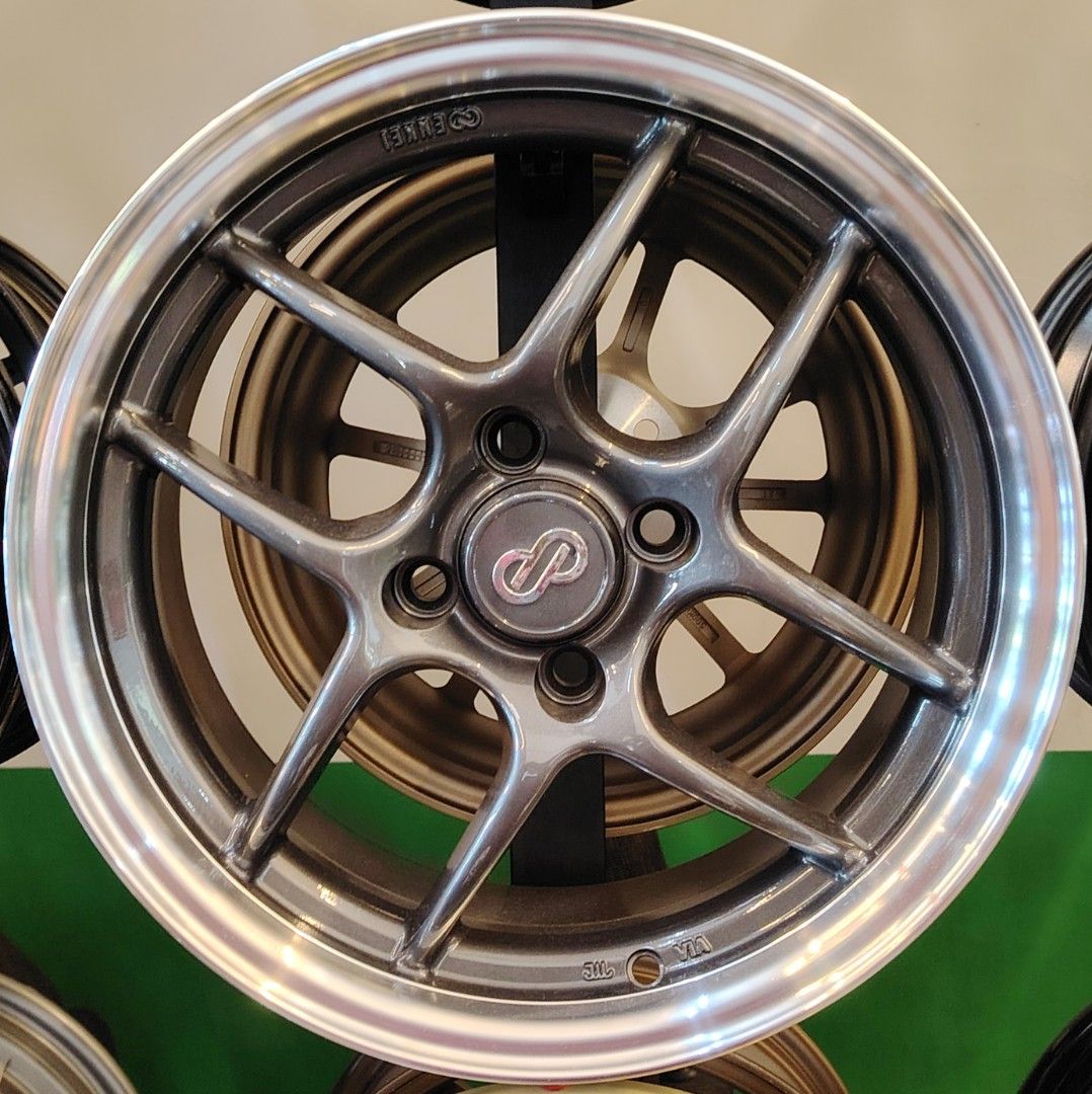 15 inch Enkei Cps Sport Rim 4x100 hole 7JJ, Car Accessories, Tyres ...