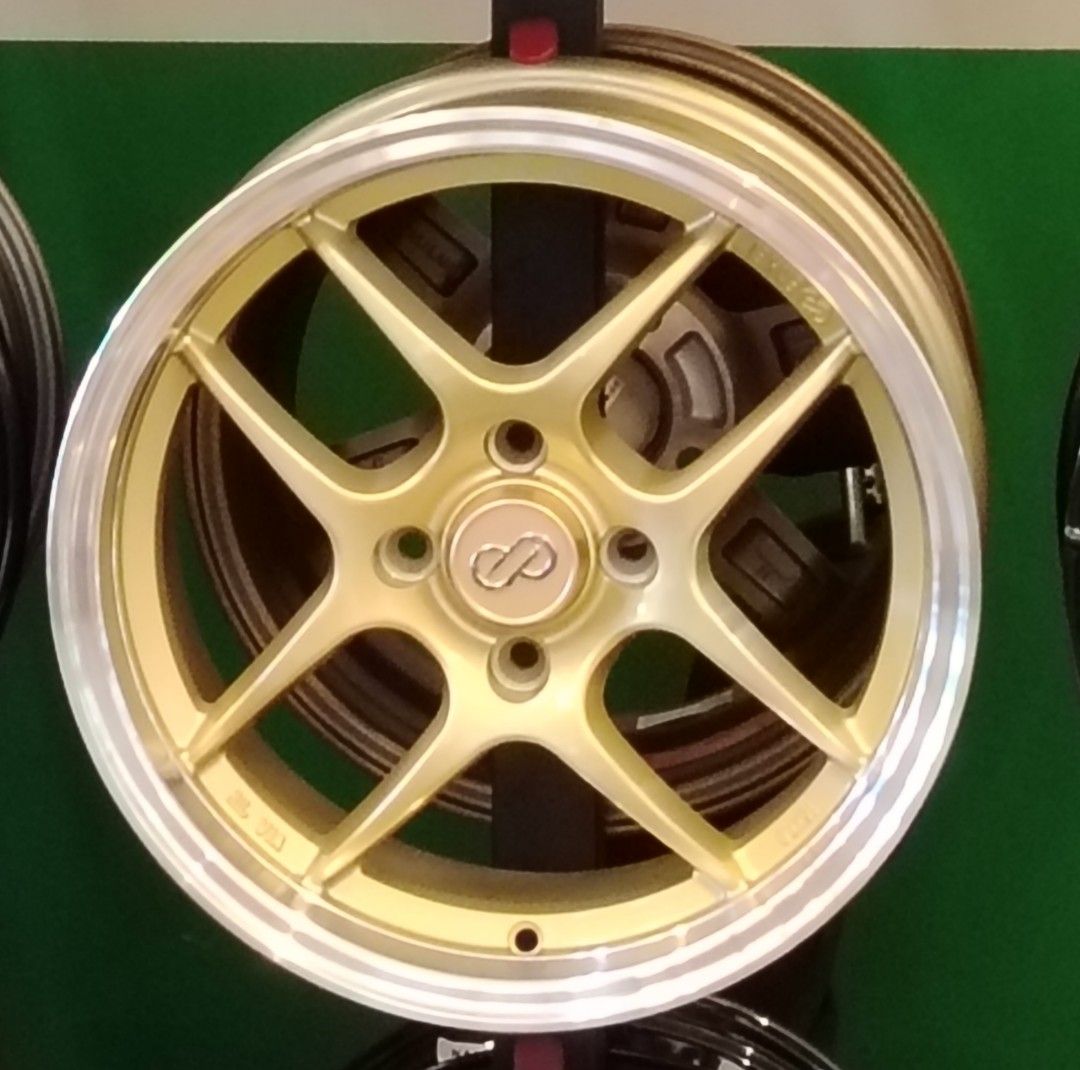 15 inch Enkei Cps Sport Rim 4x100 hole 7JJ, Car Accessories, Tyres ...