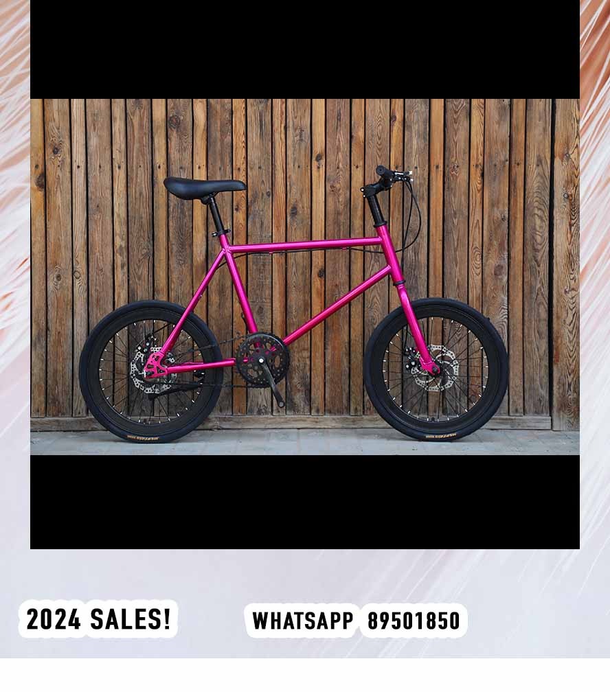 20 Inch 1 Speed MINI VELO [Pink] Bicycles Fixie Bike Lightweight Road ...