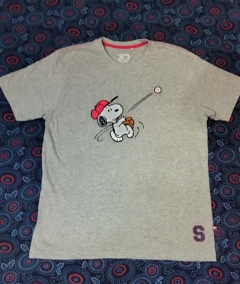 70 Years Schulz Peanuts Snoopy T-Shirt, Men's Fashion, Tops & Sets ...
