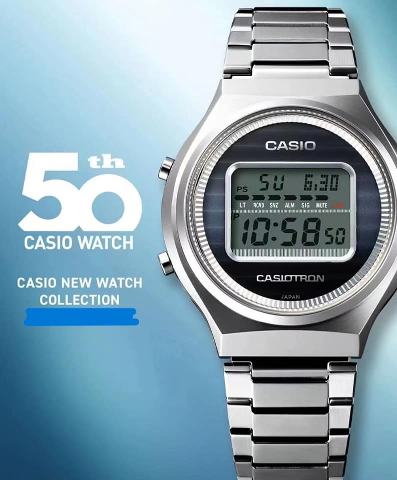 佐敦門市 100% 全新 Casio casiotron TRN-50-2A TRN-50 QW02 手錶 50周年 50th Anniversary 簡單 簡約 Basic 特別 復刻 限量 ...
