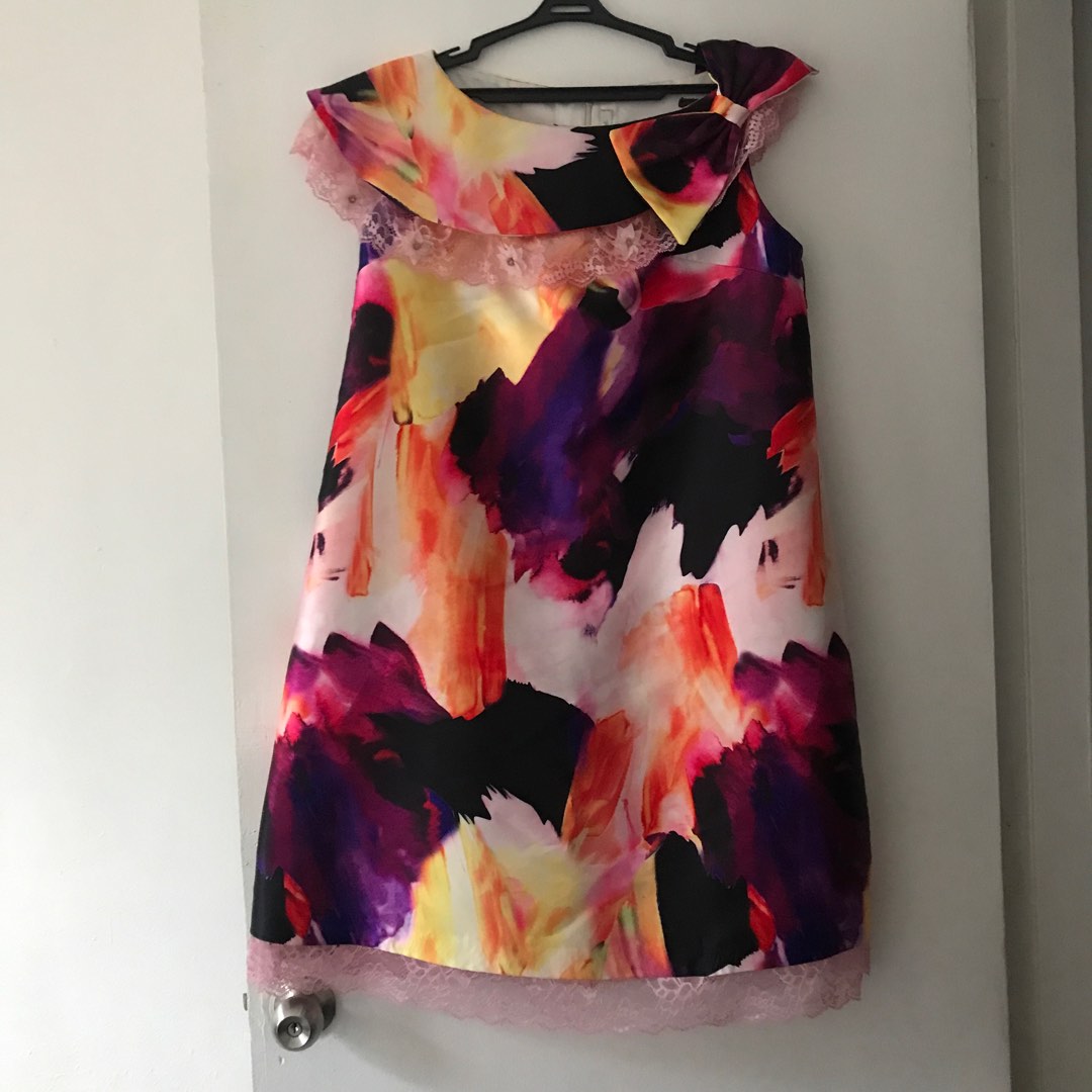 Amir Sali - designer dress abstract dress colorful cocktail dress avant ...
