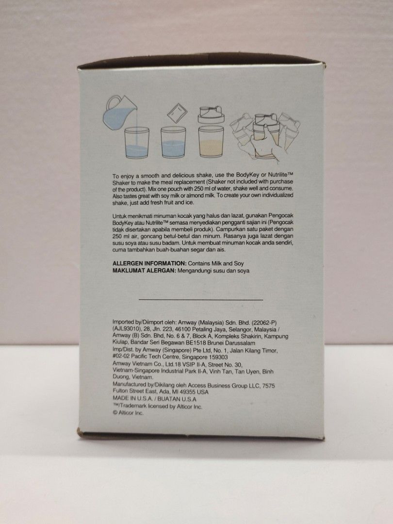 Amway NUTRILITE Bodykey Milk tea flavour, Food & Drinks, Beverages on ...