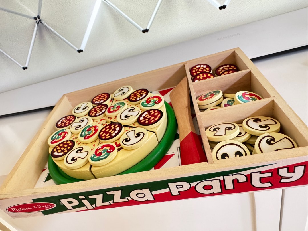 Wooden Toys - Pizza and Sandwich Making Set, Hobbies & Toys, Toys ...