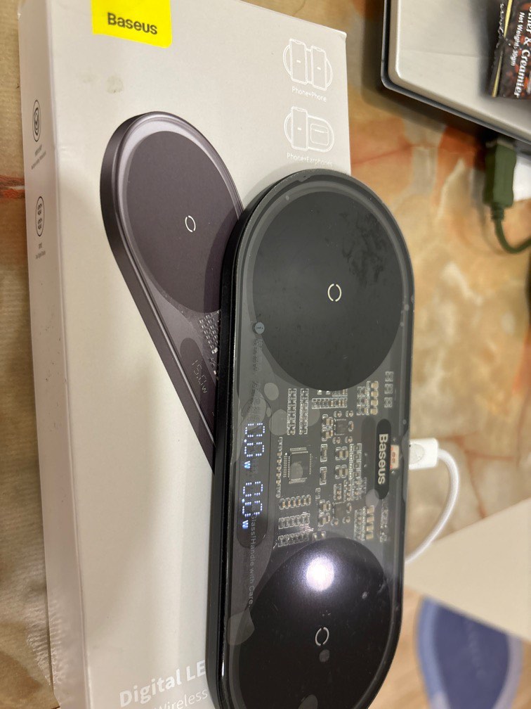 Baseus wireless dual side charger, Mobile Phones & Gadgets, Mobile ...