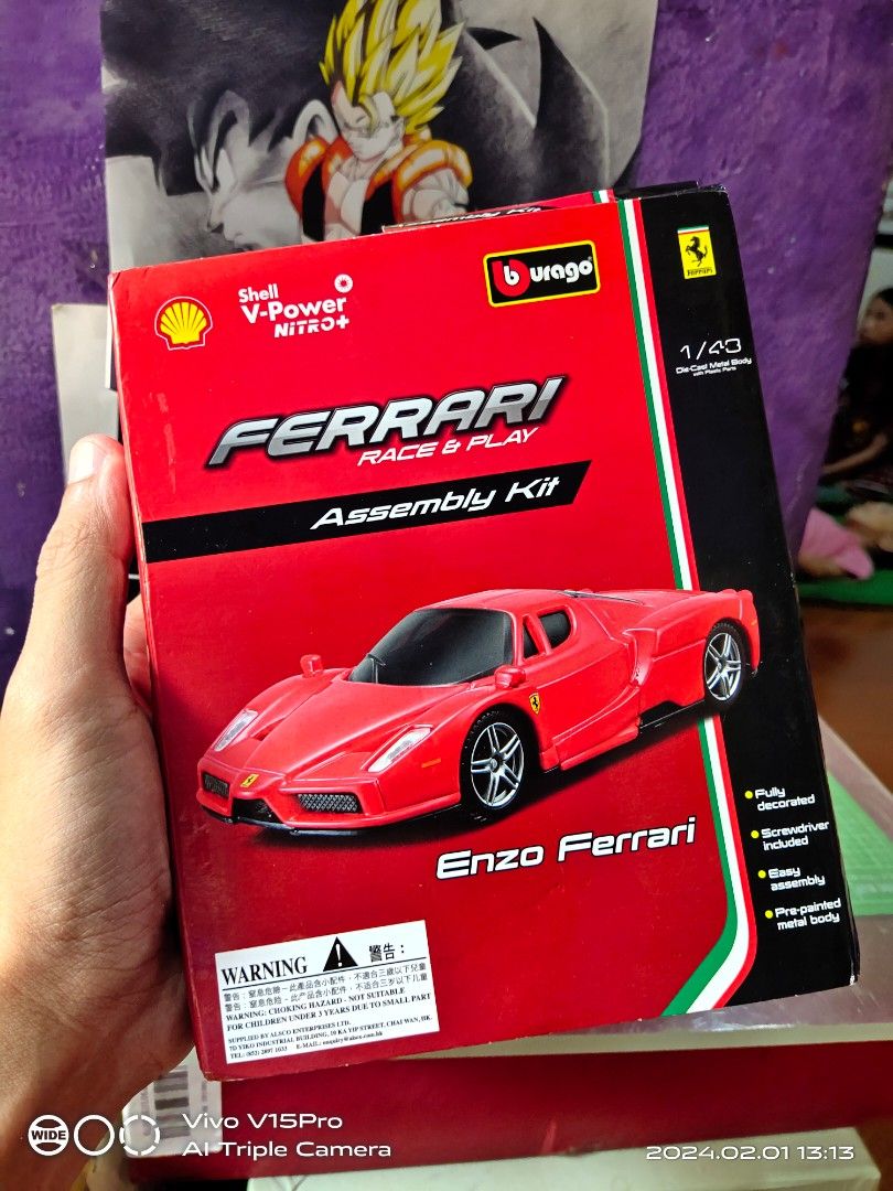 BBurago Enzo Ferrari 1/43 assembly kit, Toys & Collectibles, Mainan di ...