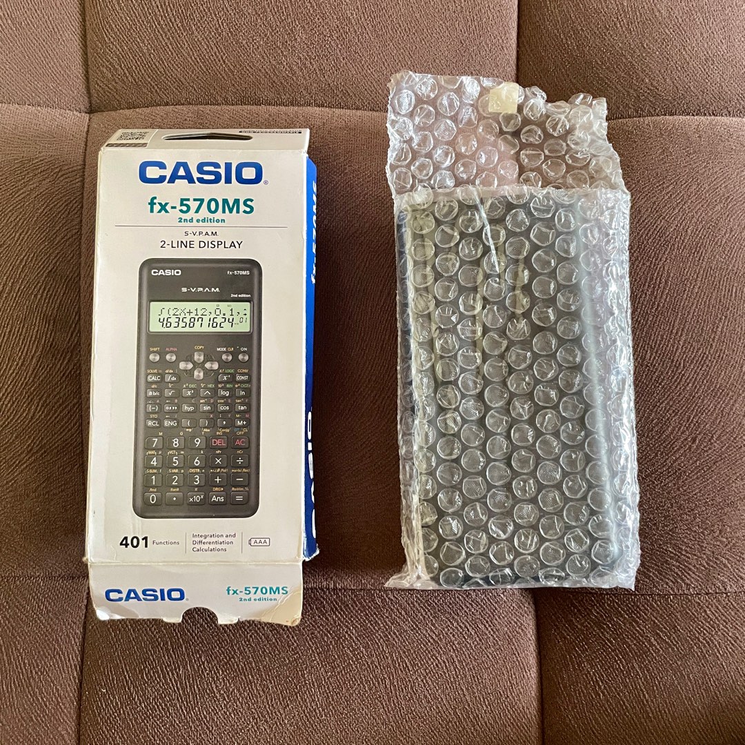 Casio fx-570MS (2nd Edition), Computers & Tech, Office & Business ...