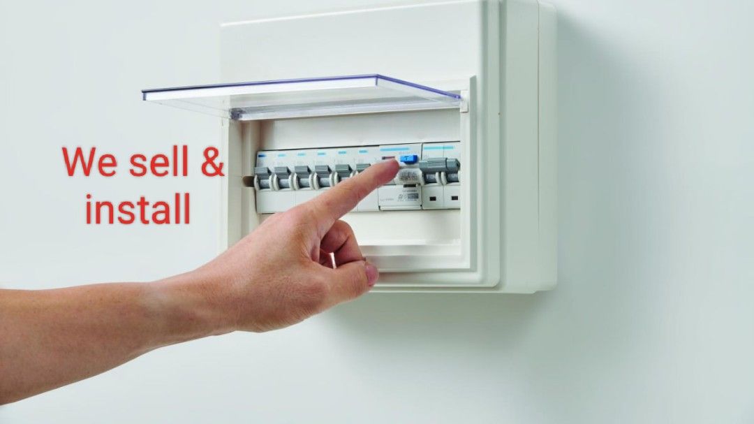 Circuit breaker box, Mcb Rccb Replacement installation, Furniture ...