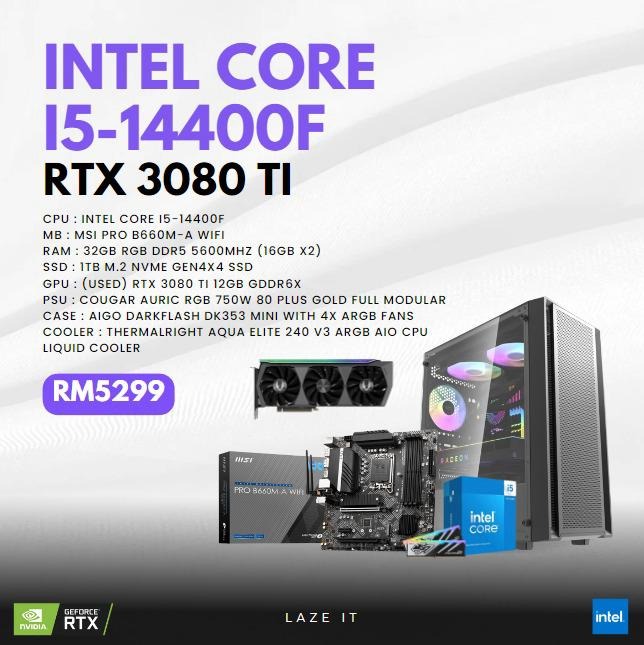 CORE I5 RTX 3080 TI GAMING PC PROMO, Computers & Tech, Desktops on ...