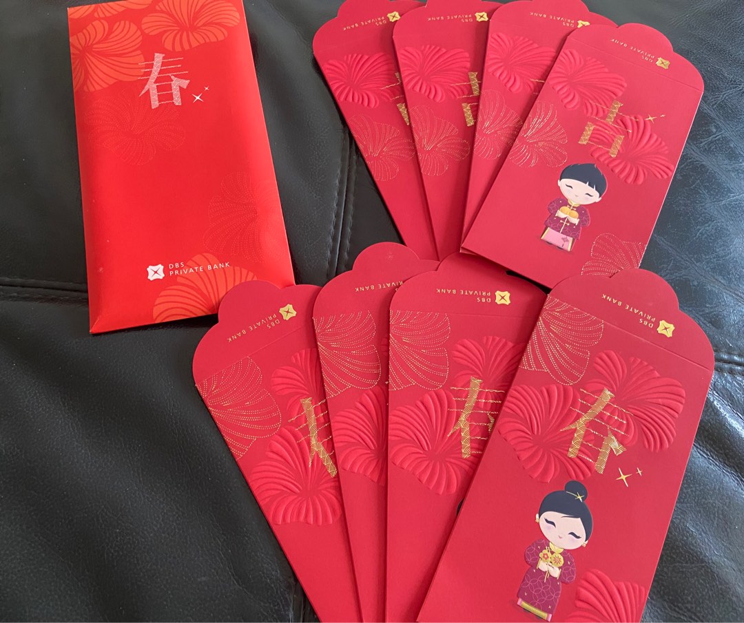 DBS private bank ang pows red packets, Hobbies & Toys, Stationery ...