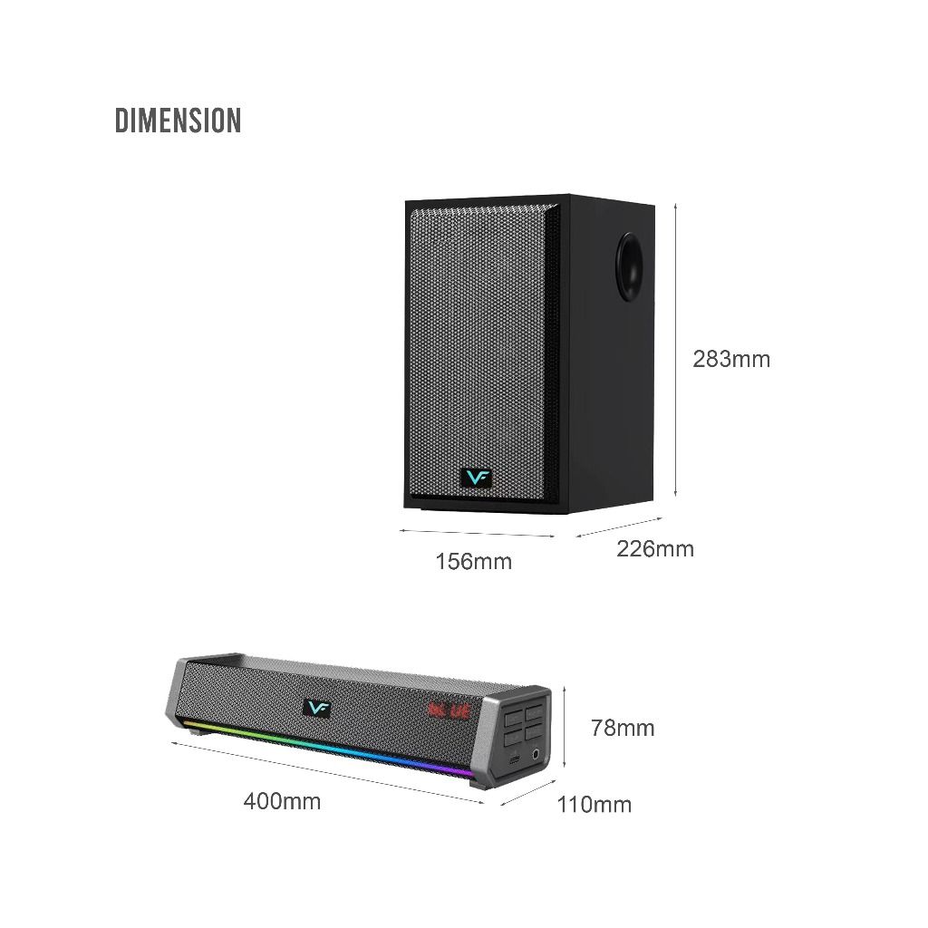 [FREE DELIVERY] HYPERBAR 1100 with Soundbar Subwoofer Bluetooth FM ...