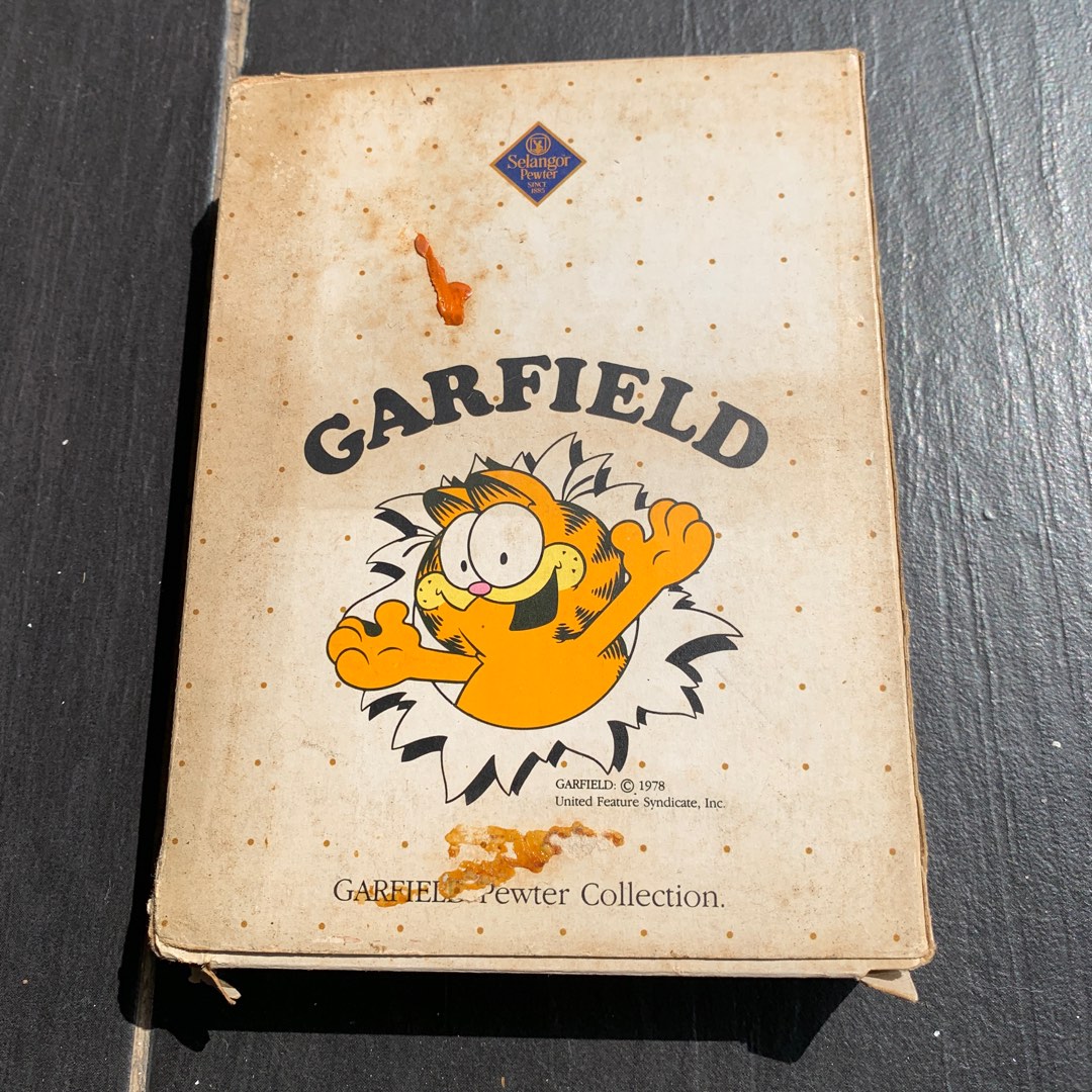 Garfield pewter photo frame- royal selangor, Furniture & Home Living ...