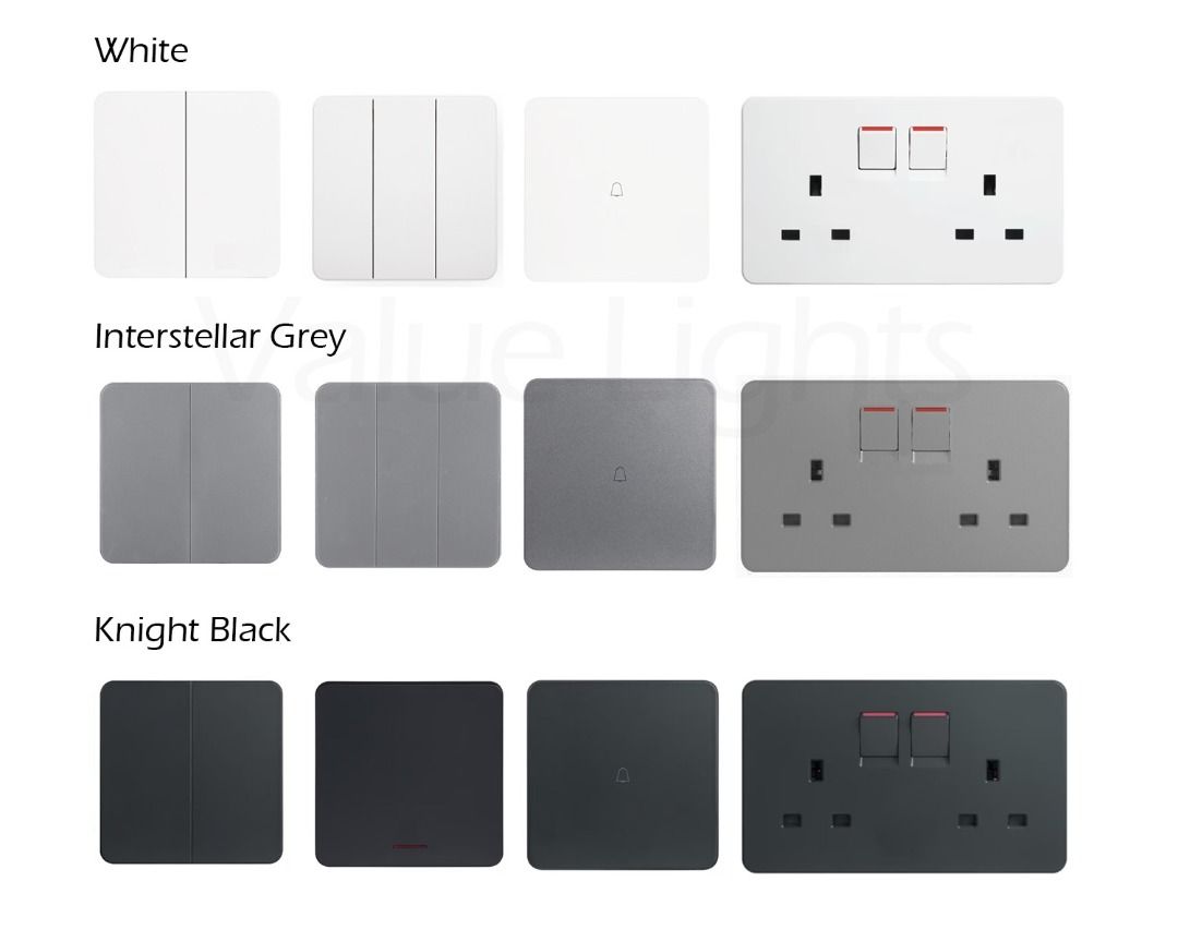 Hager Dream Switch Socket Singapore Safety Mark Local Approved White ...