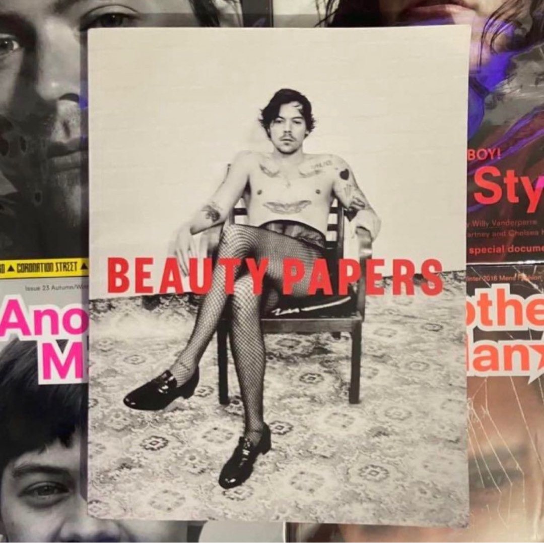 Harry Styles Beauty Papers Magazine Fishnet Cover, Hobbies & Toys ...
