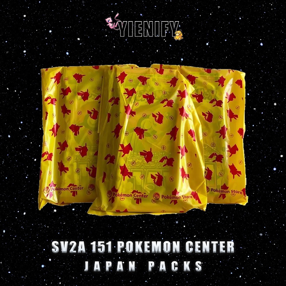 Japanese Pokemon SV2A 151 Unfiltered (PCJ) Pokemon Center Japan Packs ...