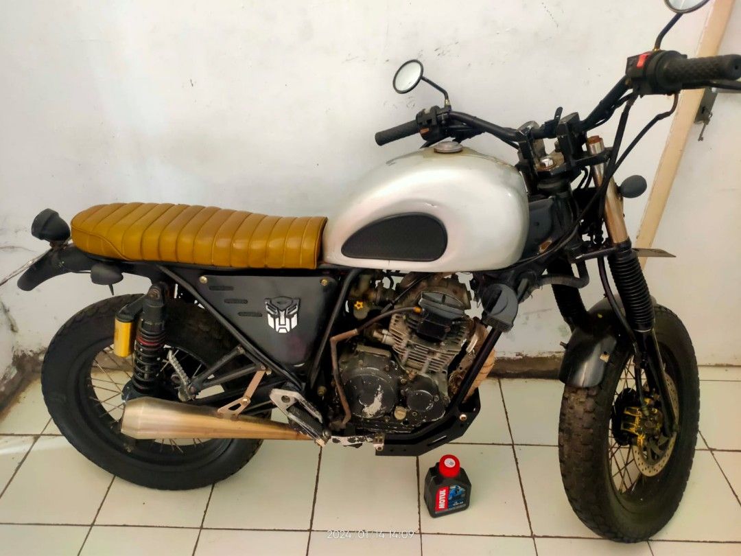 Motor Custom Yamaha Scorpio 225CC, Motor di Carousell