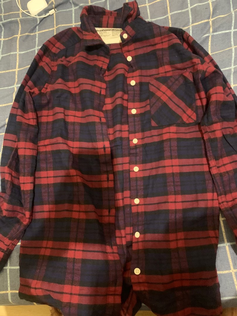 Muji Flannel, Men's Fashion, Tops & Sets, Tshirts & Polo Shirts on ...