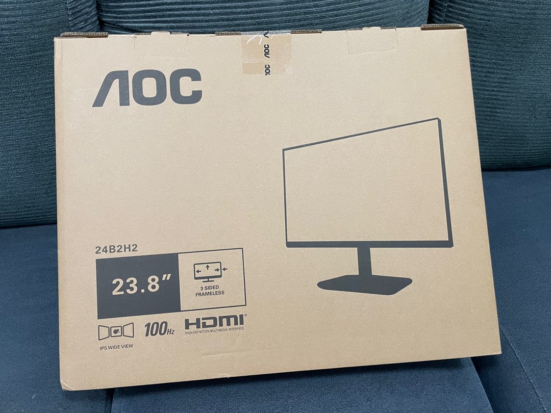 NEW Monitor AOC IPS 24" Inci Frameless 100Hz, Computers & Tech, Parts ...