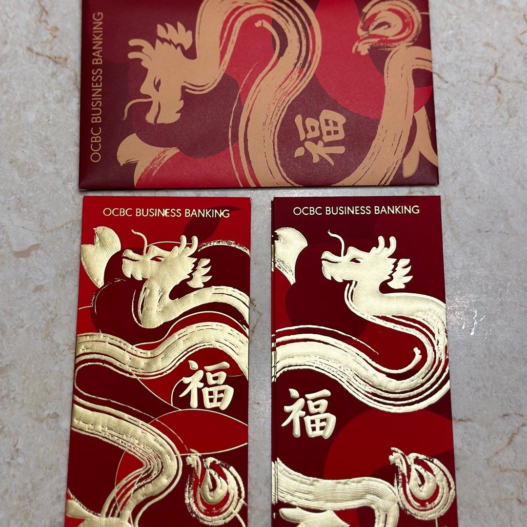 OCBC Business Banking 2024 Red Packet, Hobbies & Toys, Stationery ...