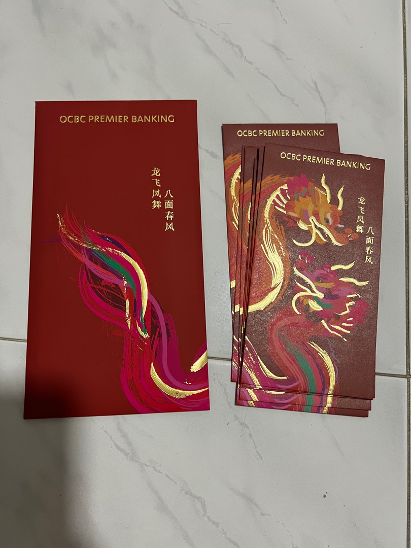 Ocbc premier banking 2024 Ang pow red packet, Hobbies & Toys ...