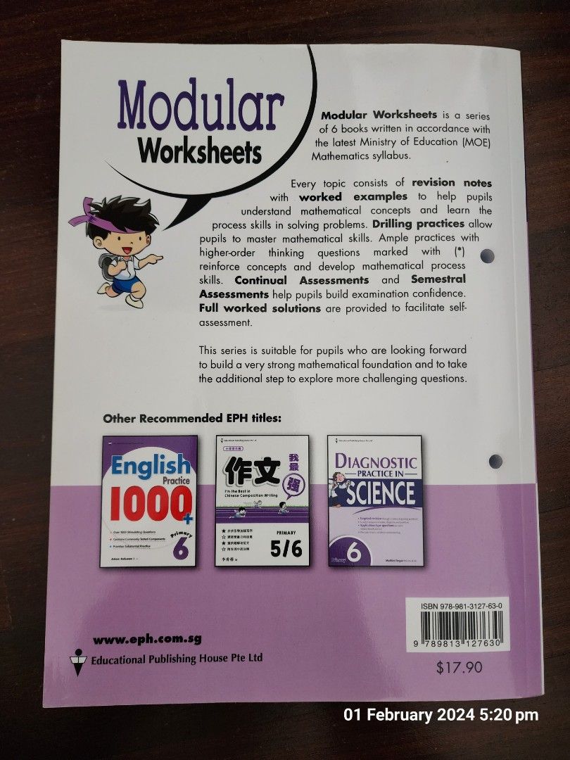 PSLE P6 Maths Modular Worksheets, Hobbies & Toys, Books & Magazines ...