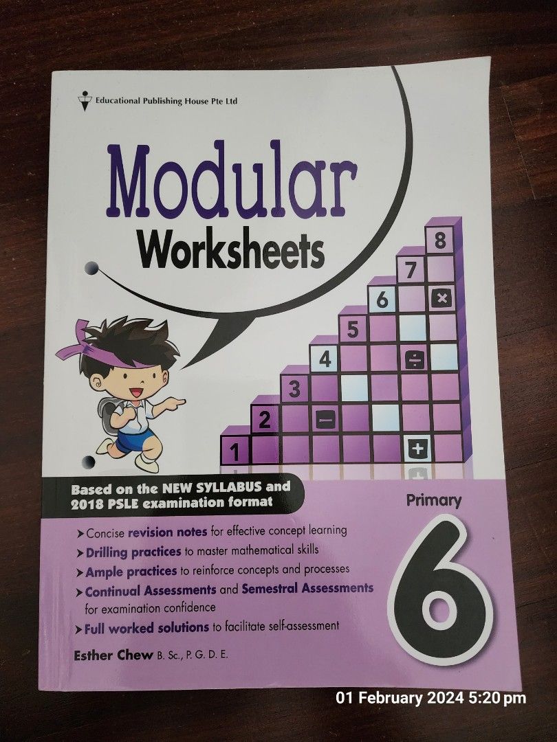 PSLE P6 Maths Modular Worksheets, Hobbies & Toys, Books & Magazines, Assessment Books on Carousell
