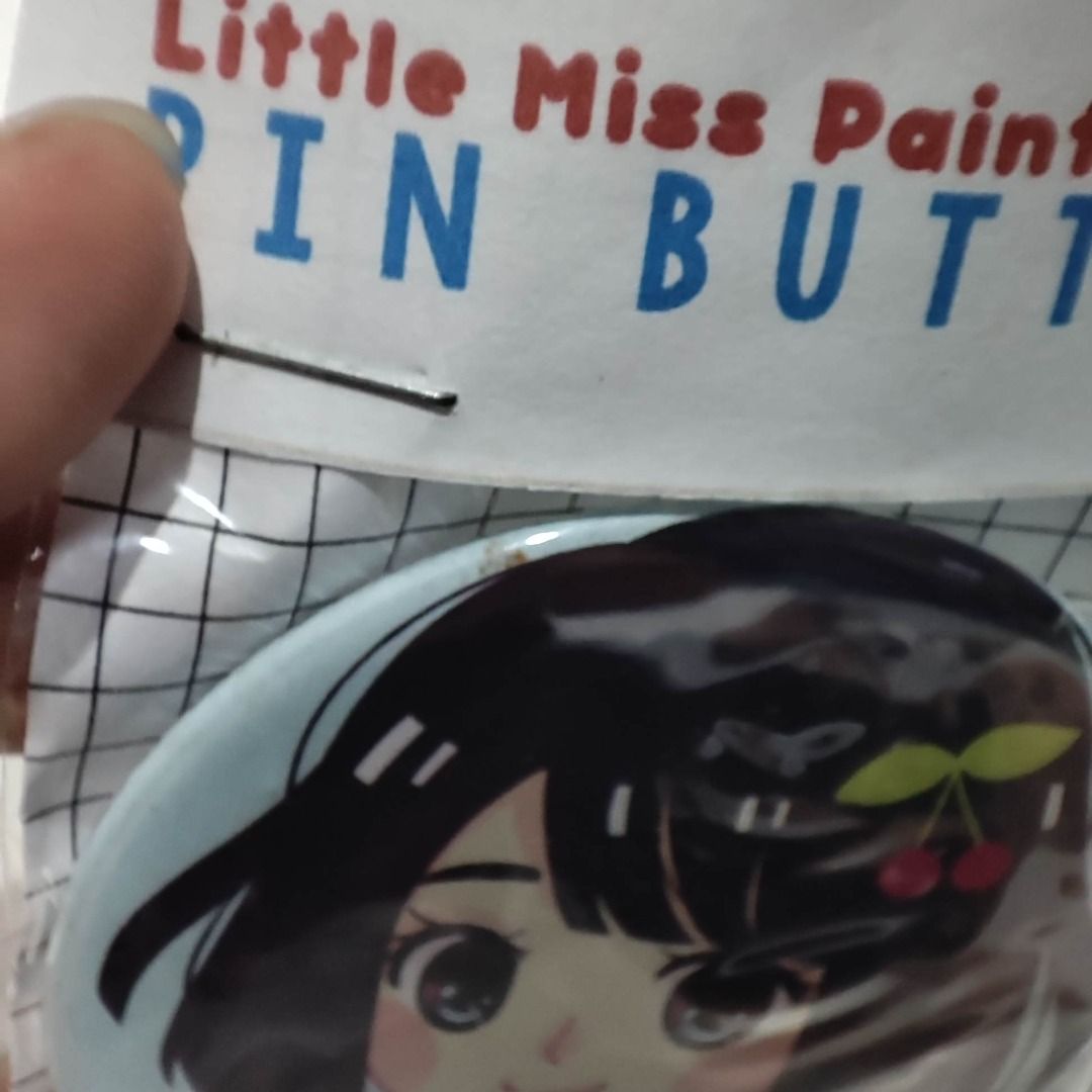 Set of 3 kawaii cute girl button pins, Hobbies & Toys, Memorabilia ...