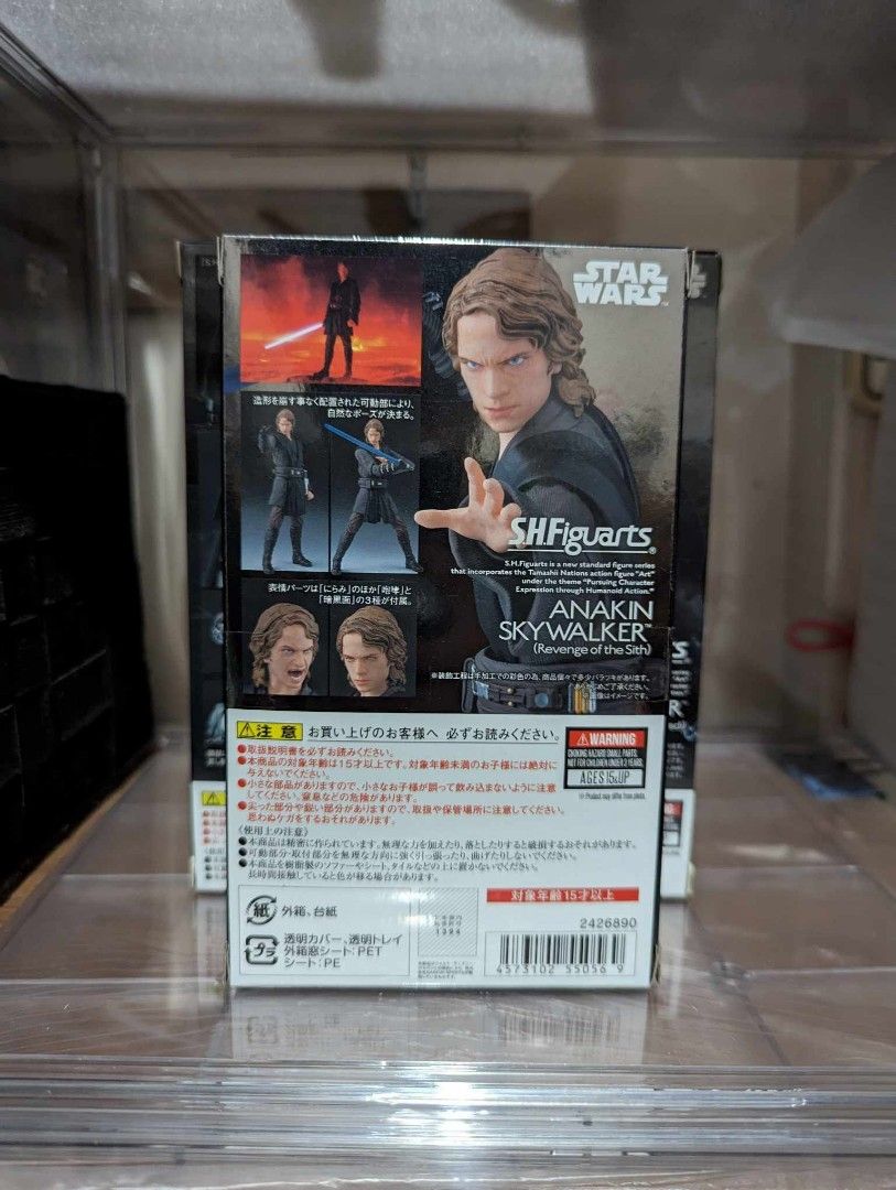 SHF Anakin Skywalker (ROTS) and Darth Vader (ROTJ), Hobbies & Toys ...