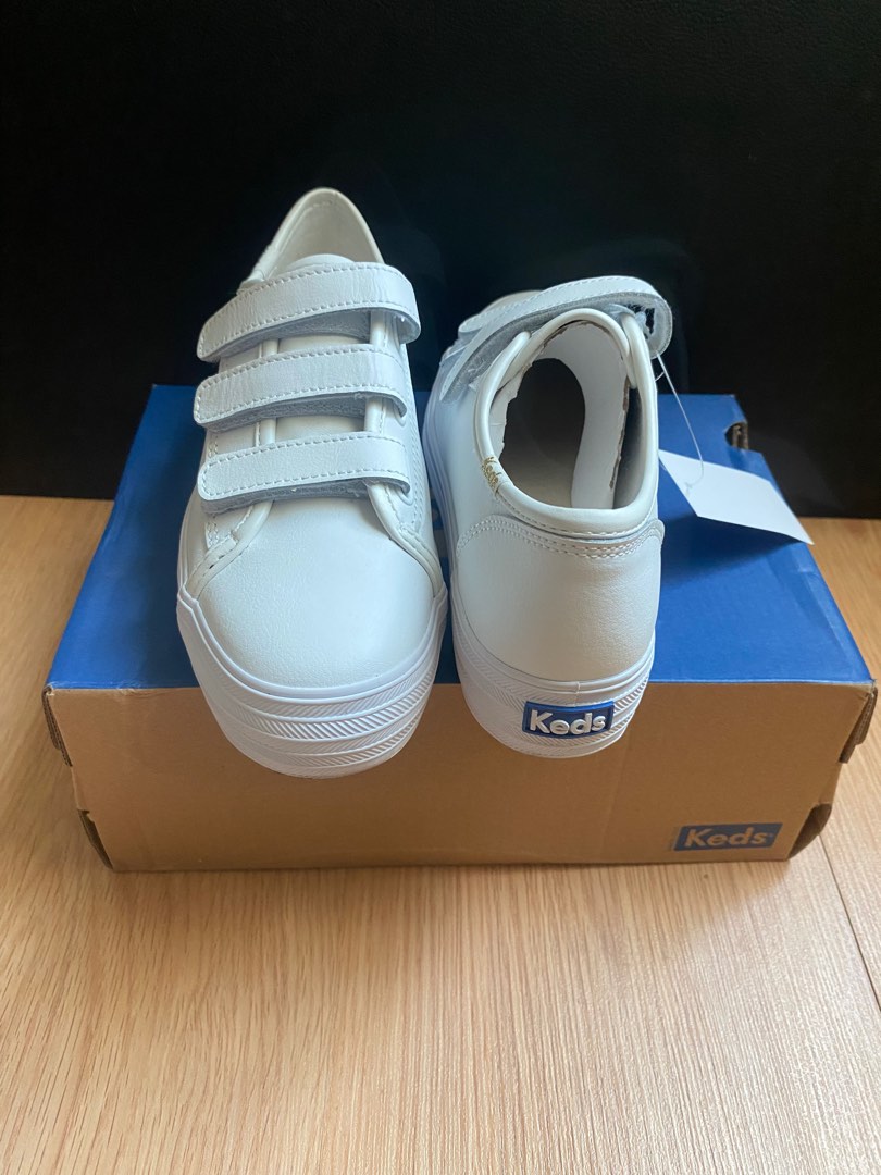 Triple Kick V Leather White, Women's Fashion, Footwear, Sneakers on ...