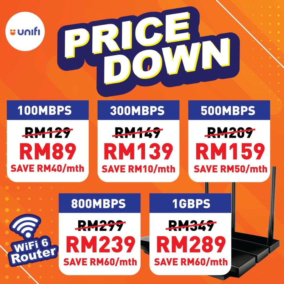 UNIFI PAKEJ TERMURAH 2024 SETAKAT KINI, Computers & Tech, Parts ...