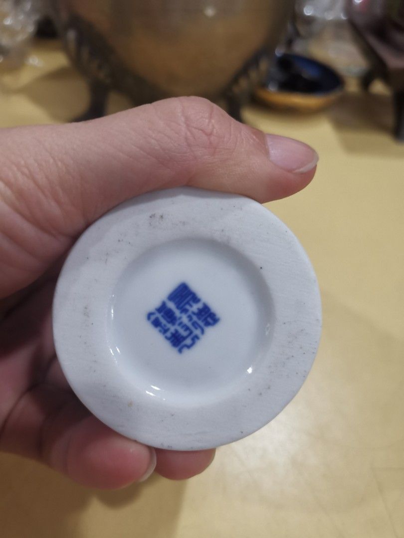 Vintage Chinese Style Blue White Design Ceramic Toothpick Holder ...