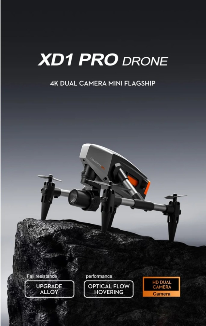 XD-1 Pro RC WiFi FPV 4K camera mini drone (DJI Inspire lookalike ...