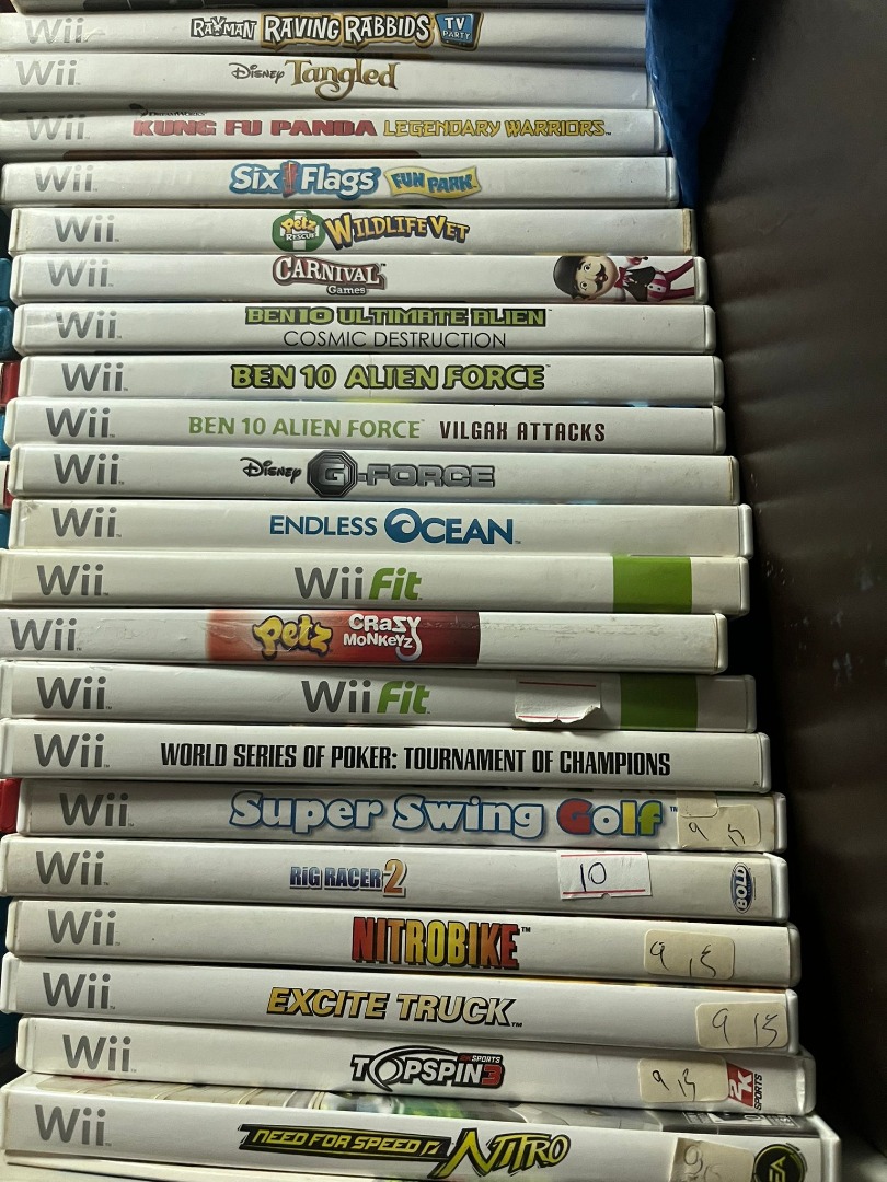 3sgd each game first pics. wii nintendo games used others please reach ...