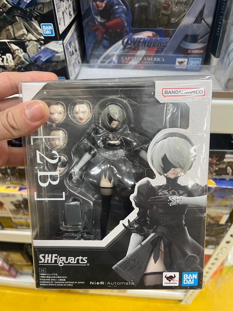 代理版 .H.Figuarts SHF 尼爾 自動人形 Ver1.1a 2B, 書籍、休閒與玩具, 玩具、公仔、桌遊在旋轉拍賣