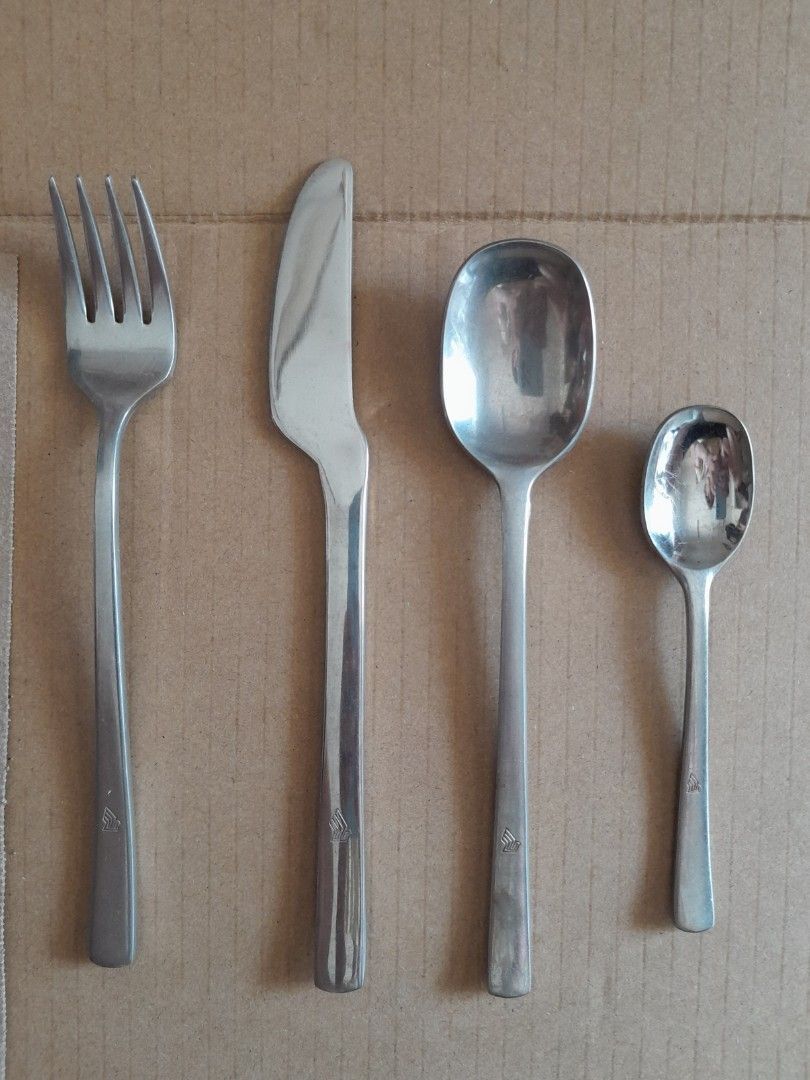 Airline Cutlery (Spoon, Fork, Knife) - JAL, Finn Air, Thai Airline, ANA ...