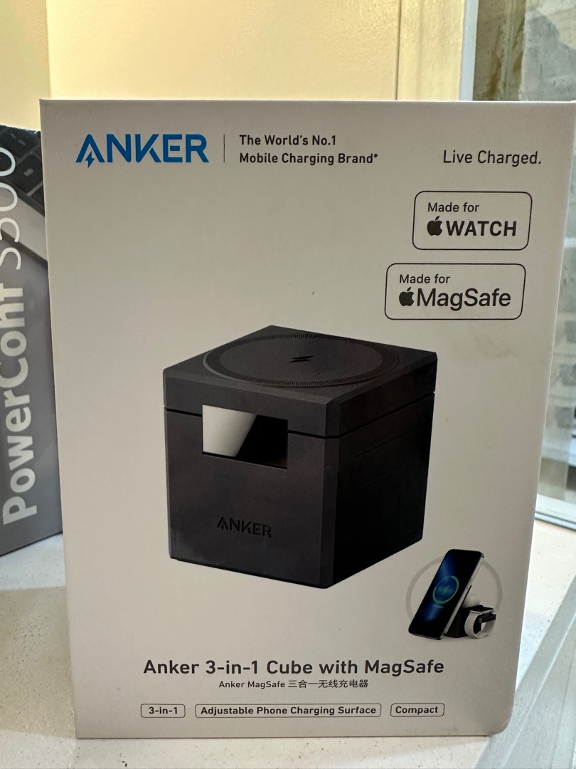 Anker 3-in-1 Cube with MagSafe, Computers & Tech, Office & Business ...