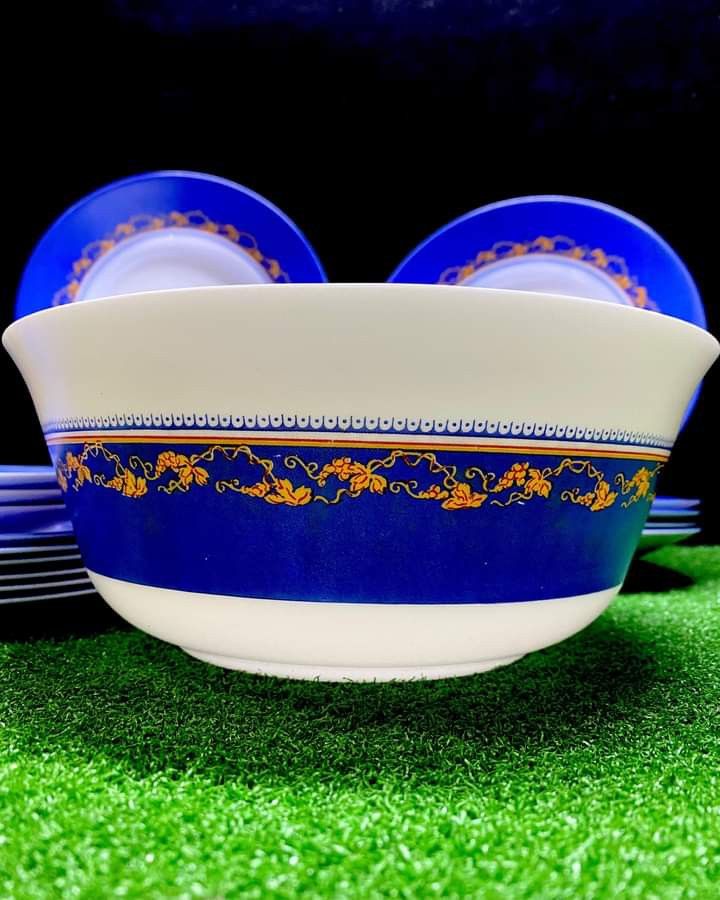Arcopal Grapevine Blue Rim 22pcs Dinner set, Furniture & Home Living ...