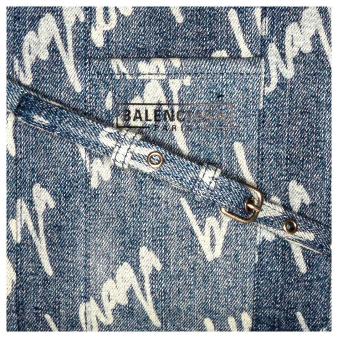 Balenciaga Blue Small Logo Denim Hardware Tote [ BALENCIAGA ], Barang ...