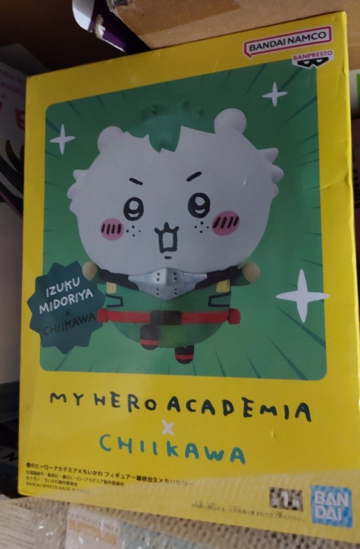 Bandai 我的英雄學院 crossover chiikawa 小可愛 綠谷出久 小八貓 爆豪 Figure, 興趣及遊戲, 玩具 & 遊戲 ...