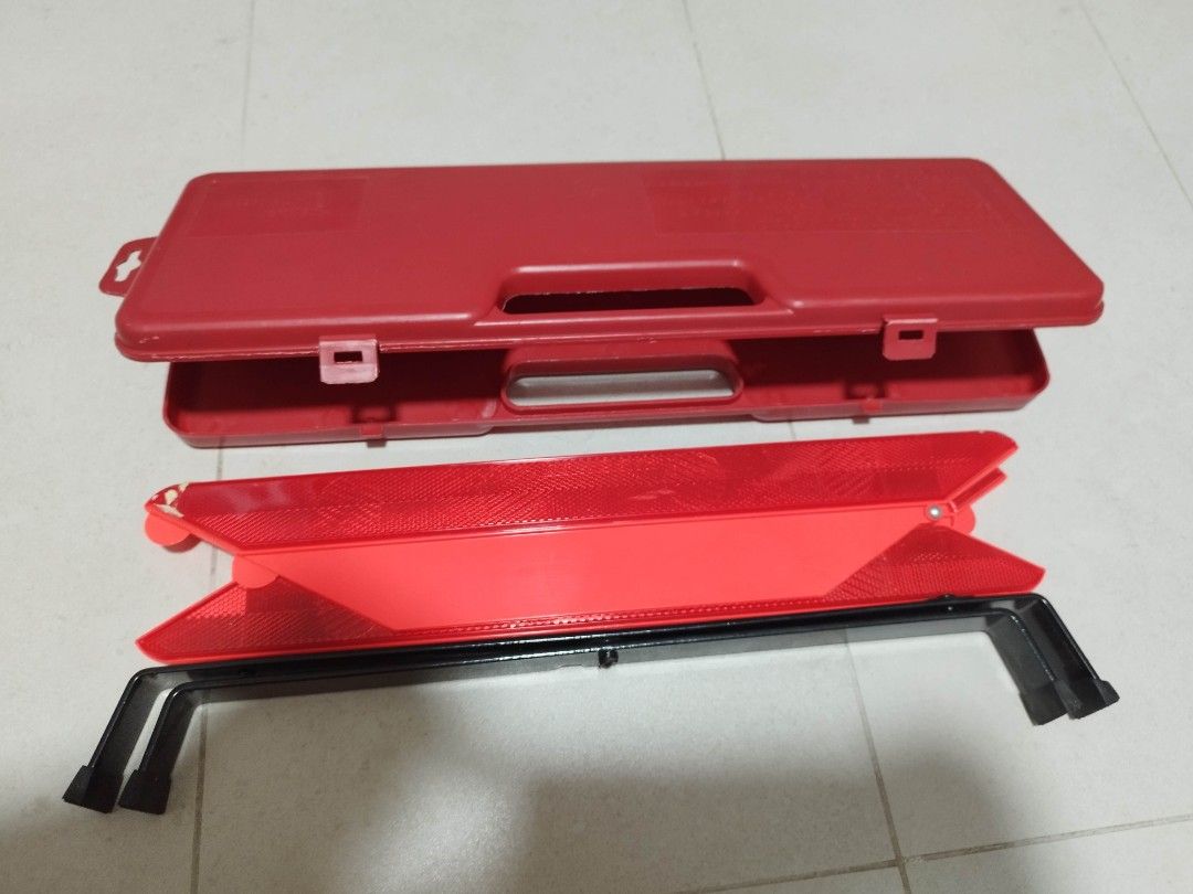 Car Triangular Breakdown Sign, Car Accessories, Accessories on Carousell