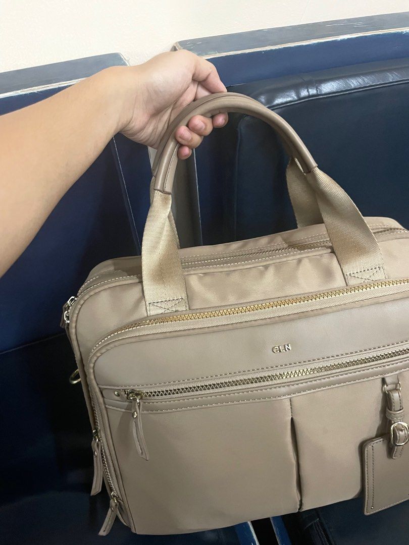 CLN Laptop Bag - Dark Beige, Women's Fashion, Bags & Wallets, Shoulder ...