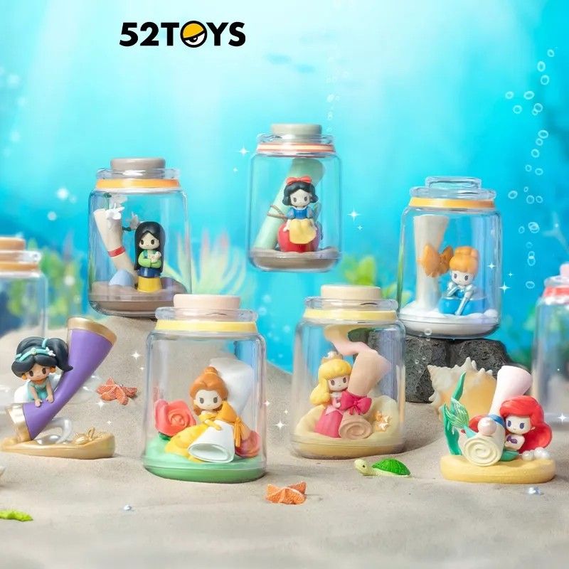 CPCM Blind Box 52Toys Disney Princess Snow White Mulan Belle Ariel Jasmine Aurora D-baby Bottle ...