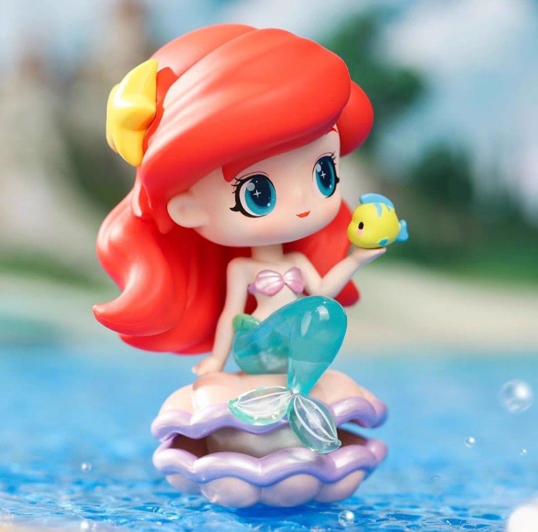 CPCM Blind Box Disney Princess Fairy Town Snow White Rapunzel Mulan Belle Ariel Merida Jasmine ...